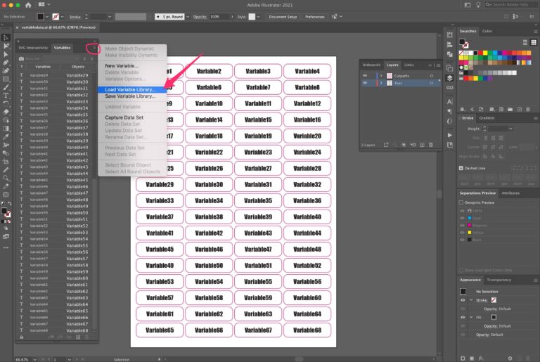 How to create a variable data sticker sheet with Adobe Illustrator | The Diginate.com Blog