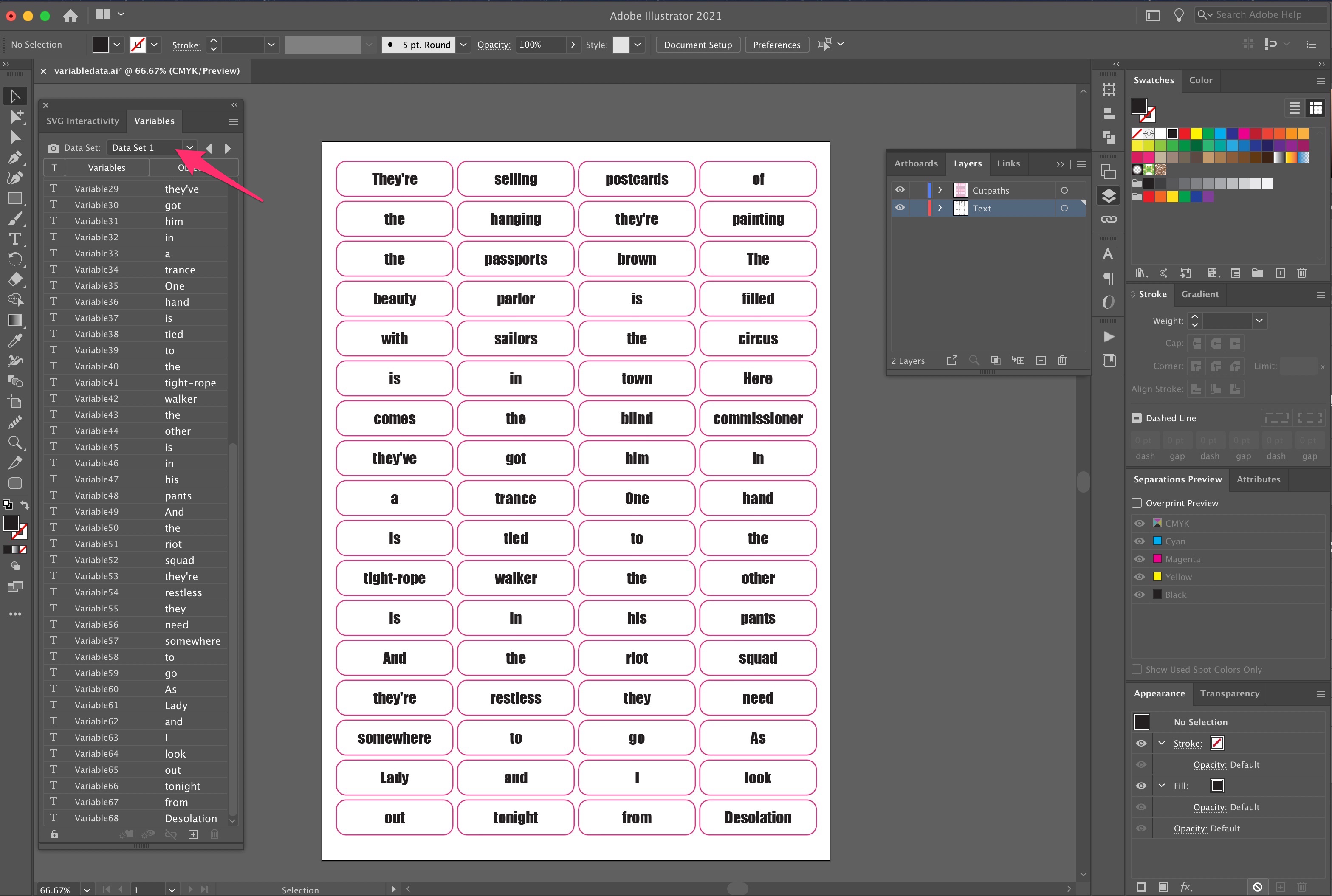 How To Create A Variable Data Sticker Sheet With Adobe Illustrator